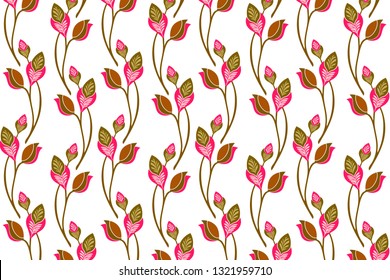 Pattern Fabric Flower Stock Vector (Royalty Free) 1321959710 | Shutterstock
