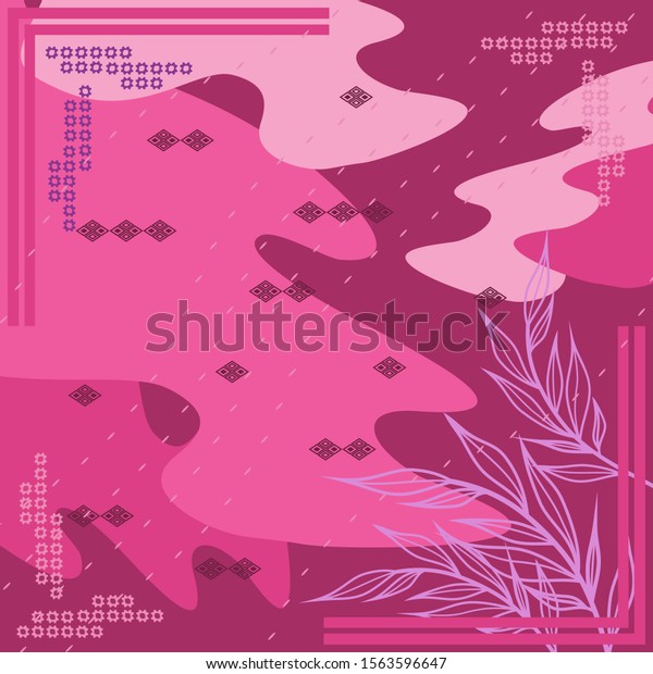 Pattern Hijab Motif Design Abstract Foliage Stock Vector (Royalty Free ...