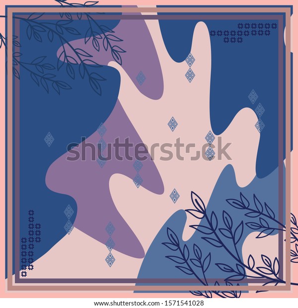 Pattern Hijab Motif Design Abstract Foliage Stock Vector (Royalty Free ...