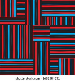 Pattern Horizontal Vertical Colored Bands Stock Vector (Royalty Free ...