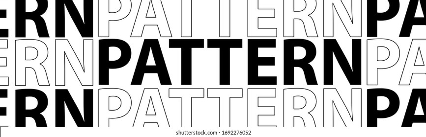 Pattern Lettering Illustration Isolated On White Stock Vector (Royalty ...