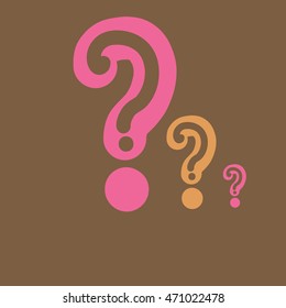 Pattern Question Mark Doodles Object Sign Stock Vector (Royalty Free ...