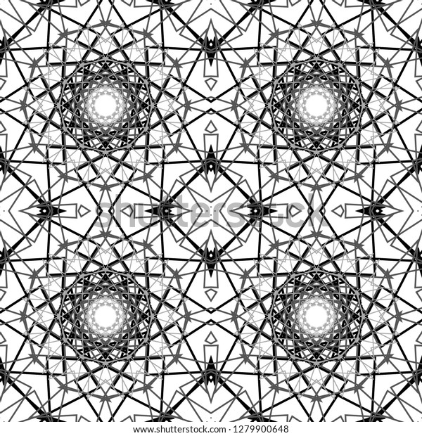 Pattern Sketch Style On White Background Stock Vector (Royalty Free ...