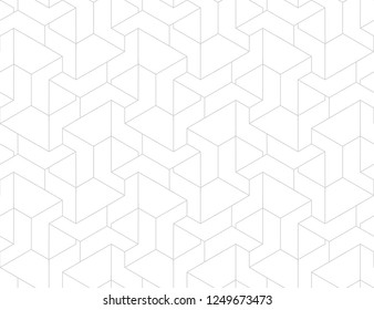 Pattern Thin Straight Lines Geometric Shapes Stock Vector (Royalty Free ...