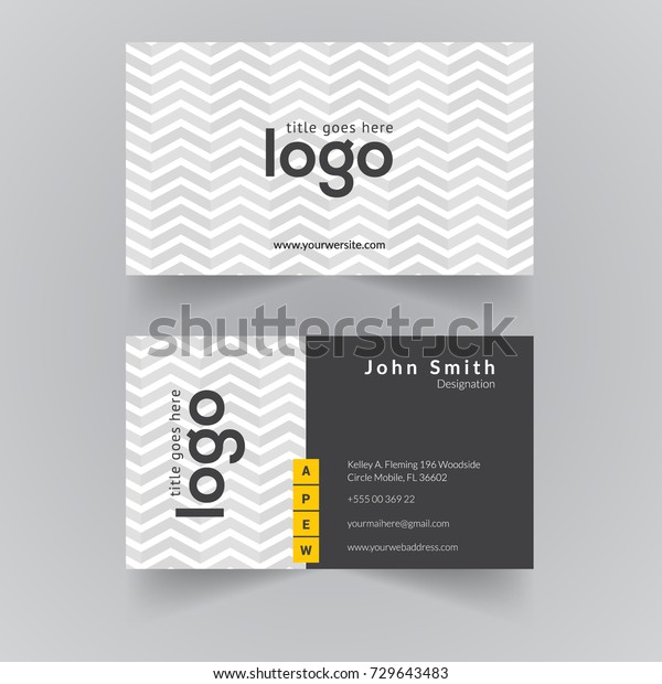Pattern Vector Business Card Template Design Stock Vector (Royalty Free ...