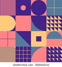 Patterns Abstract Geometric Shapes Style Modernism Stock Vector ...
