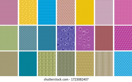Patterns Backgrounds Vector Set Templates Stock Vector (Royalty Free ...
