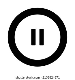 Pause Arrow Iconarrow Icon Trendy Flat Stock Vector (Royalty Free ...