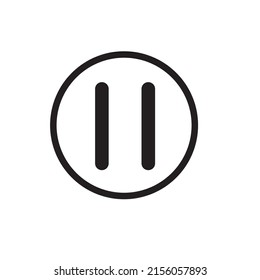 Pause Icon Pause Symbols Vector Illustration Stock Vector (Royalty Free ...