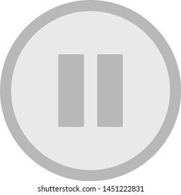 Pause Icon Trendy Style Isolated Background Stock Vector (Royalty Free ...