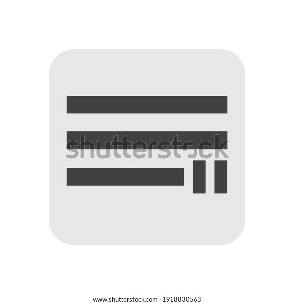 Pause List Symbol Three Lines Stock Vector (Royalty Free) 1918830563 ...