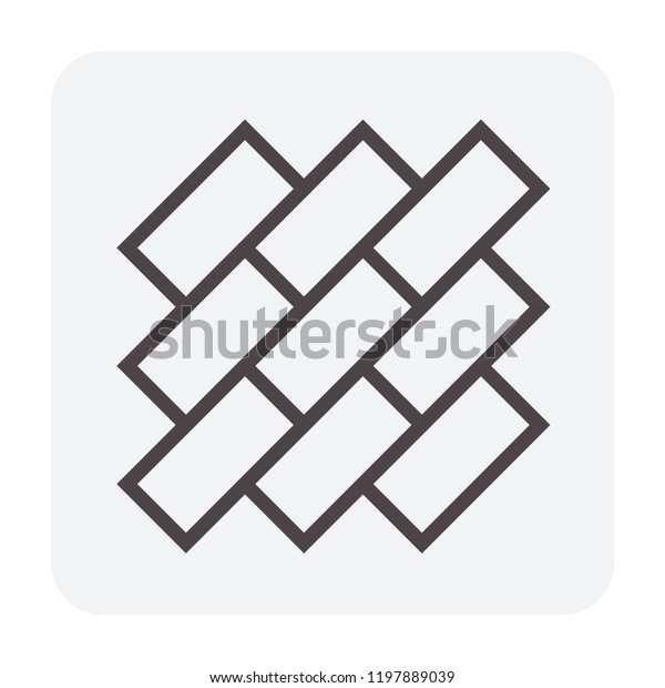 Paver Brick Icon Brick Paving Icon Stock Vector (Royalty Free) 1197889039
