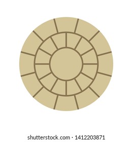 Paver Pavement Floor Vector Icon That 스톡 벡터(로열티 프리) 1412203871 ...