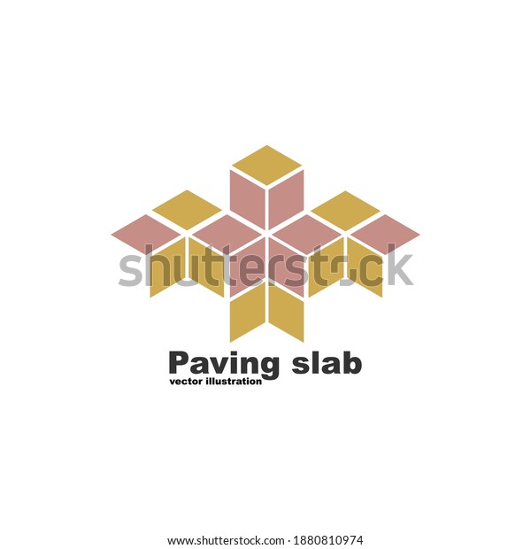 Paving Slabs Logo Floor Covering City Stock Vector (Royalty Free ...