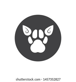 Paw Logo Icon Pet Vector Template Stock Vector (Royalty Free ...