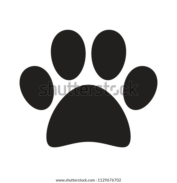 Paw Print Vector Illustration Stock Vector (Royalty Free) 1129676702 ...