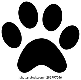Paw Sign Vector Illustration Stock Vector (Royalty Free) 291997046 ...