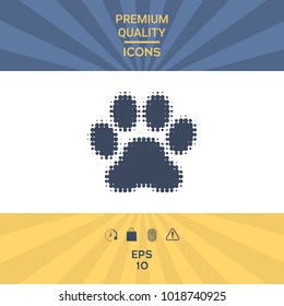 Paw Symbol Icon Stock Vector (Royalty Free) 1018740925 | Shutterstock