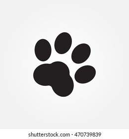 Paw Simple Icon Stock Vector (Royalty Free) 1331230085