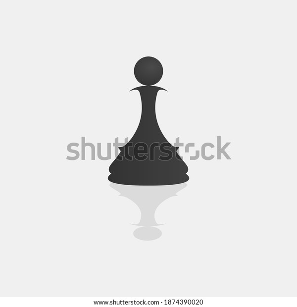 Pawn Chess Simple Vector Illustration Stock Vector (Royalty Free ...