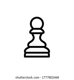 Pawn Icon Chess Icon Vector Symbol Stock Vector (Royalty Free ...