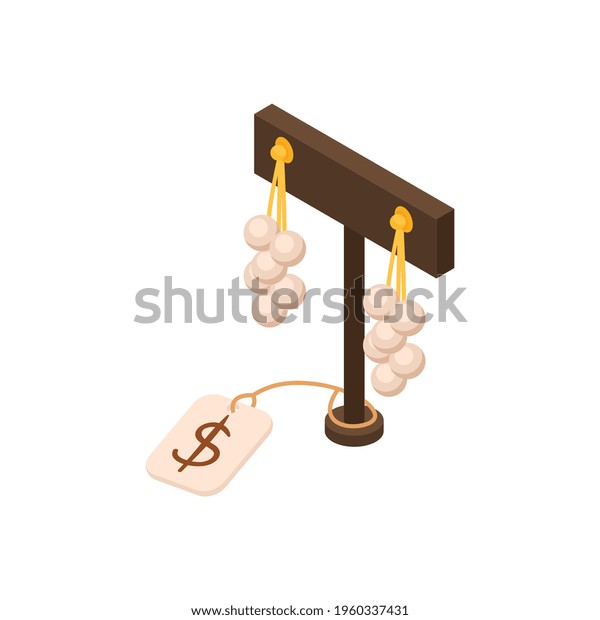 Pawn Shop Isometric Composition Isolated Image Stock Vector (Royalty ...