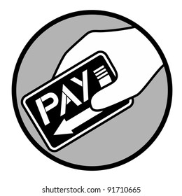 Design Pay Card Icon: vector de stock (libre de regalías) 91376951 ...