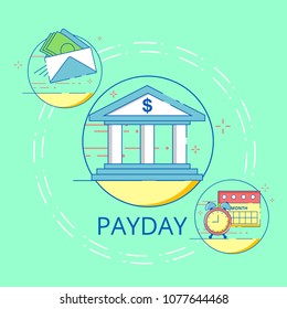 Pay Day Illustration Stock Vector (Royalty Free) 1077644468 | Shutterstock