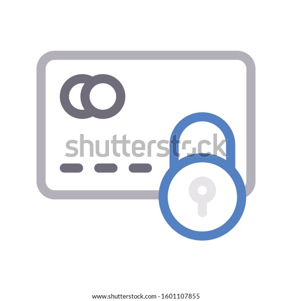 Pay Lock Vector Color Line Icon Stock Vector (Royalty Free) 1601107855 ...