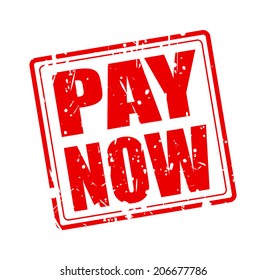 Pay Now Red Stamp Text On: เวกเตอร์สต็อก (ปลอดค่าลิขสิทธิ์) 206677786 ...