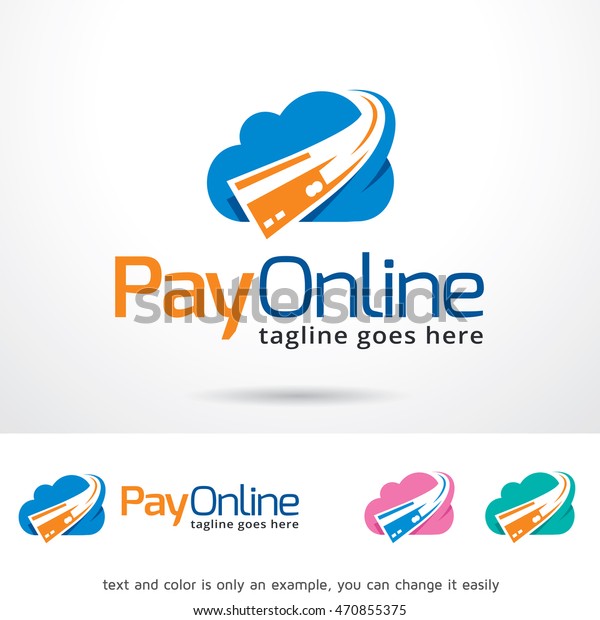 Pay Online Logo Template Design Vector Stock Vector (Royalty Free ...