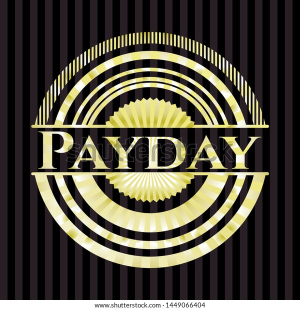 Payday Gold Emblem Badge Vector Illustration Stock Vector (Royalty Free ...