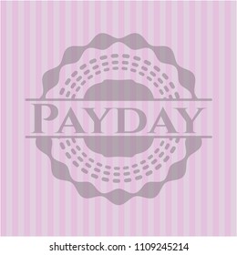 Bye Badge Pink Background Vector Illustration Stock Vector (Royalty ...