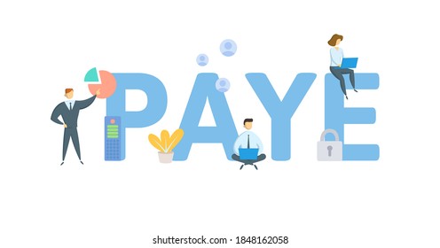 Paye Pay You Earn Concept Keywords Stock Vector (Royalty Free ...
