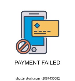 872 Payment failed icon Images, Stock Photos & Vectors | Shutterstock