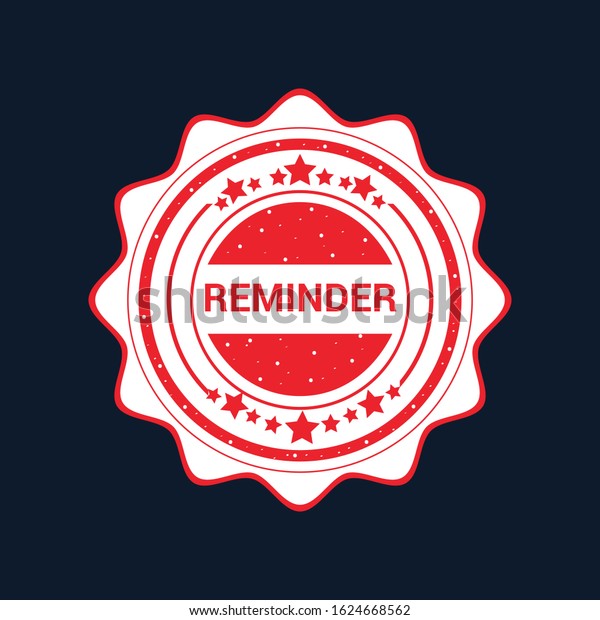 Payment Reminder Rubber Stamp Red Color Stock Vector (Royalty Free ...