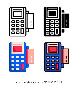 Payment Terminal Icon Vector Illustration Logo Stock Vector (Royalty ...