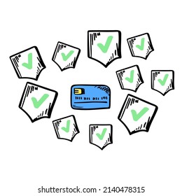 1,314 Debit card sketch Images, Stock Photos & Vectors | Shutterstock