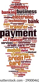 Payment Word Cloud Concept Vector Illustration Stock Vector (Royalty ...