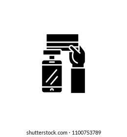 Payphone Black Icon Concept Payphone Flat Stock Vector (Royalty Free ...