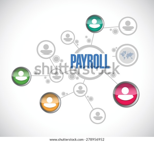 Payroll Network Sign Concept Illustration Design Stock Vector (Royalty ...