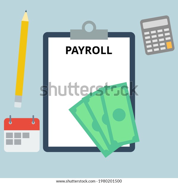 Payroll Vector Salary Report Human Resource Stock Vector (Royalty Free ...