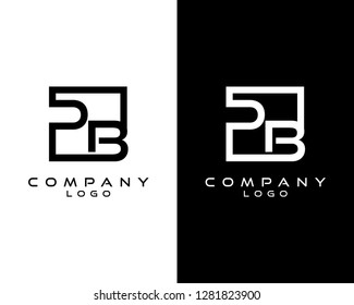 Pbbp Letters Logo Design Simple Creative Stock Vector (Royalty Free ...