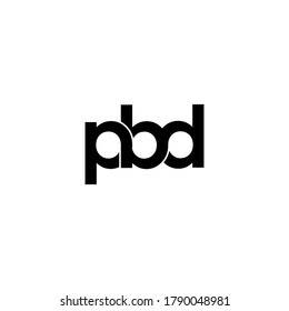 Pbd Letter Original Monogram Logo Design Stock Vector (Royalty Free ...