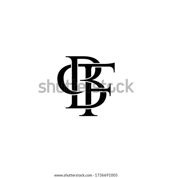 Pbf Letter Original Monogram Logo Design Stock Vector (Royalty Free ...