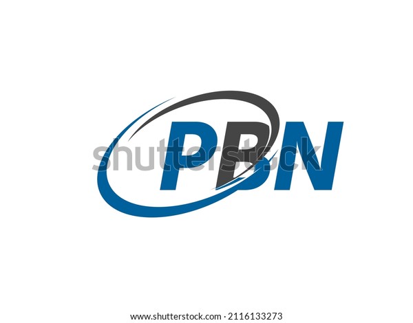 Pbn Letter Creative Modern Elegant Swoosh Stock Vector (Royalty Free ...