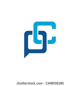Pc Letter Logo Design Vector Graphic Stock Vector (Royalty Free) 1348058180 | Shutterstock