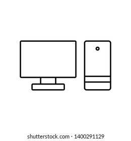 Pc Vector Icon Mobile Concept Web Stock Vector (Royalty Free ...