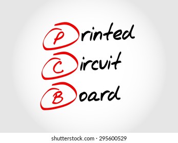 Pcb Printed Circuit Board Acronym Concept Stock Vector (Royalty Free ...