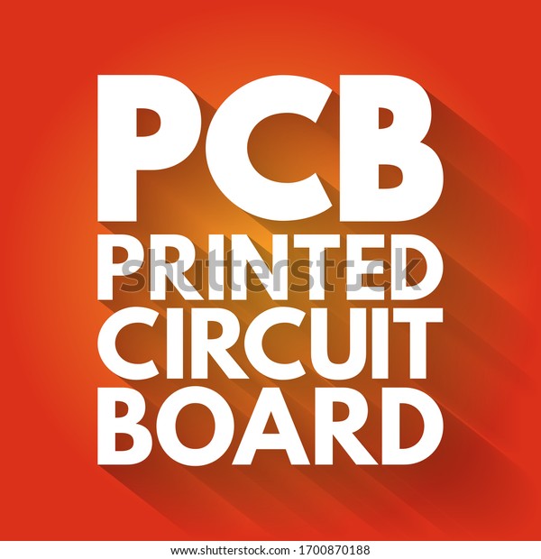 Pcb Printed Circuit Board Acronym Technology Stock Vector (Royalty Free ...